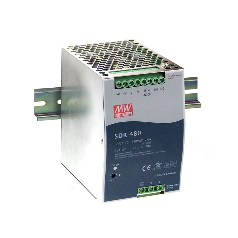 DIN RAIL A/D 100-240V 480W 48V 96PSD-A480W48-MS |研華 IoTMart